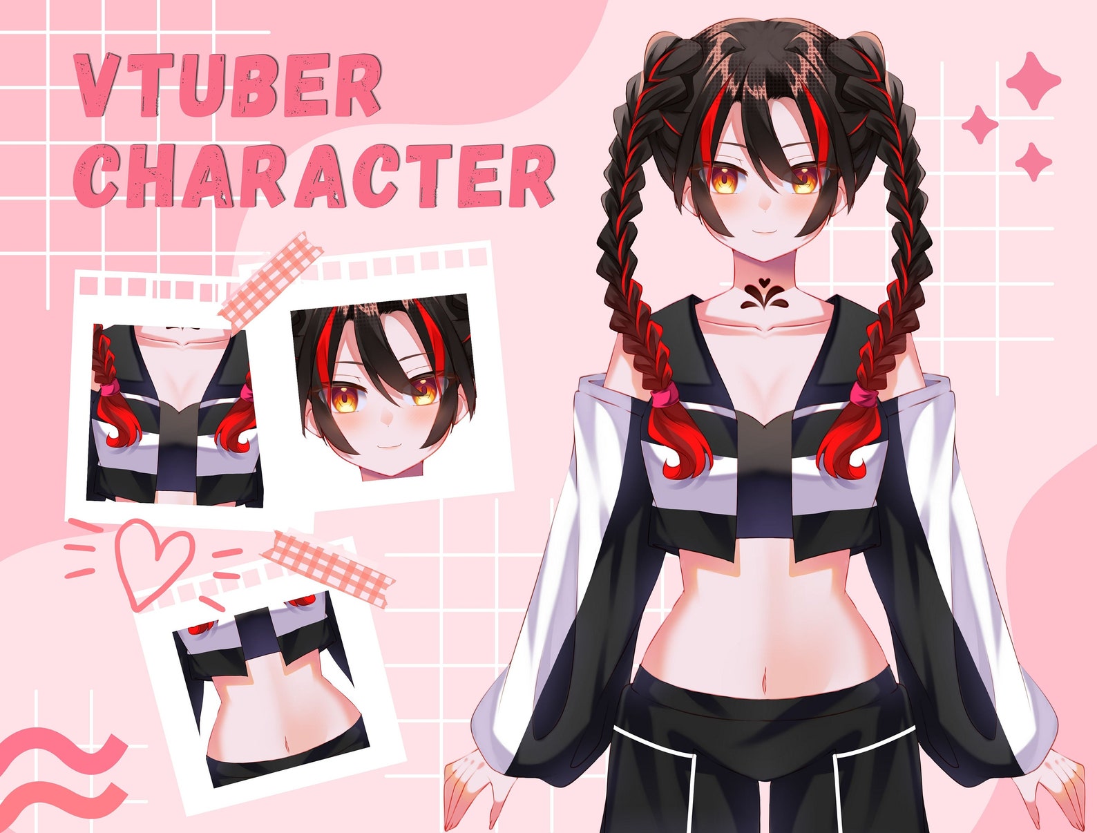 Vtuber Model Male Vtuber Model Vtuber Commission Vtuber - Etsy México