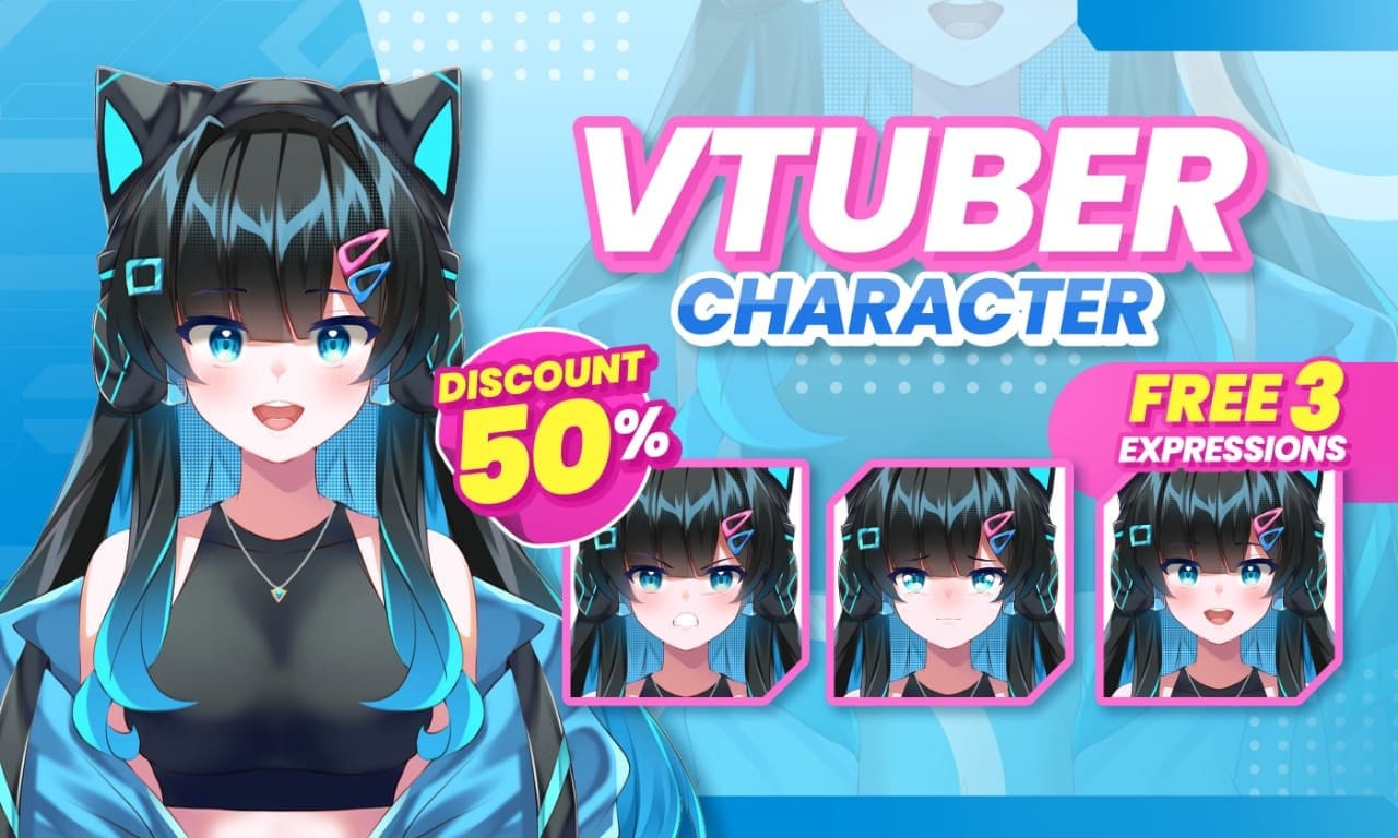 Vtuber Model Male Vtuber Model Vtuber Commission Vtuber - Etsy Canada