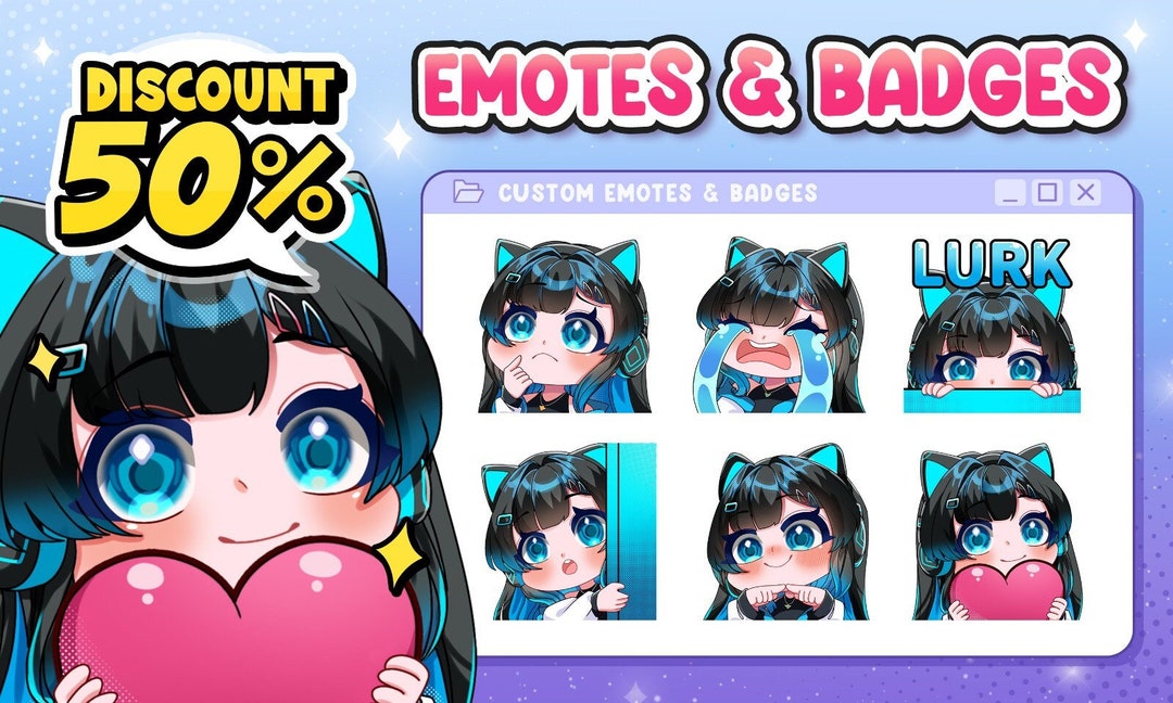 Buy Custom Emotes Cute Emotes Chibi Emotes Anime Emotes Stream Emotes ...