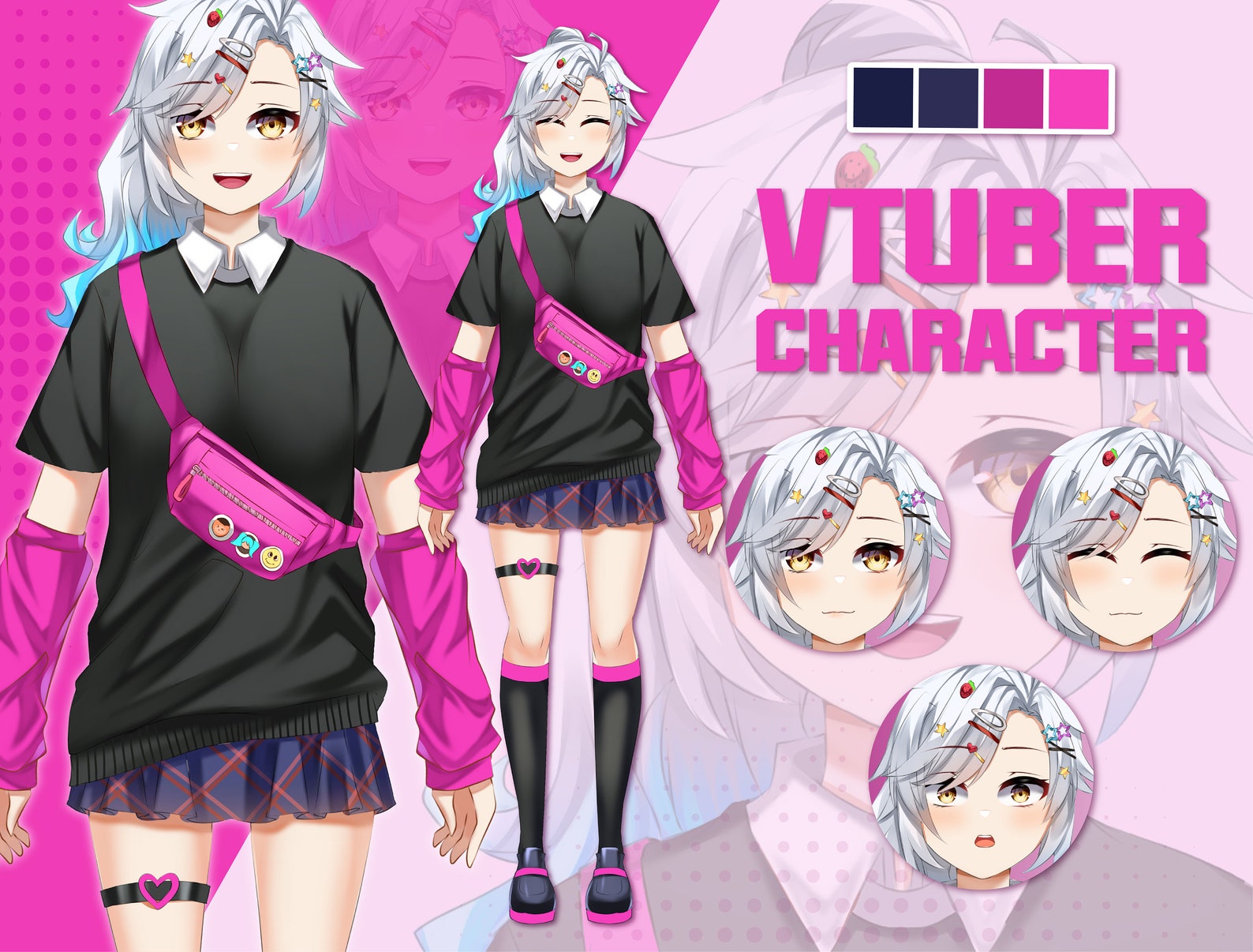 Vtuber Model Male Vtuber Model Vtuber Commission Vtuber - Etsy Canada