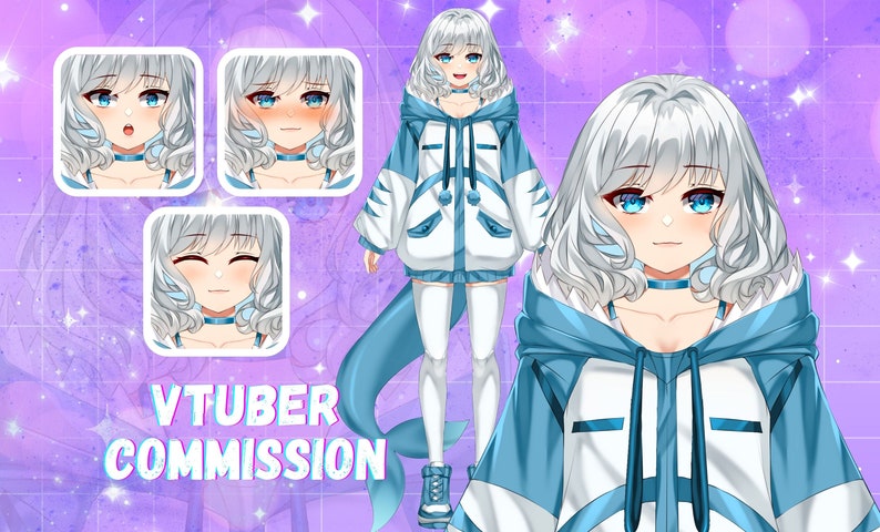 Vtuber Model Male Vtuber Model Vtuber Commission Vtuber - Etsy México