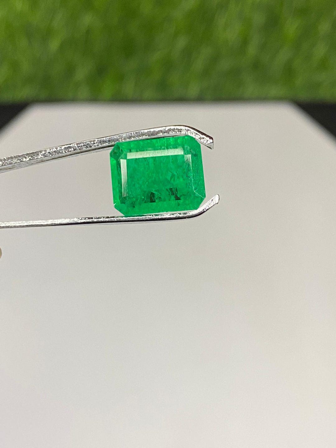 Lab Grown Colombian Emerald, Inclusion Patter Emerald Lab Grown ...