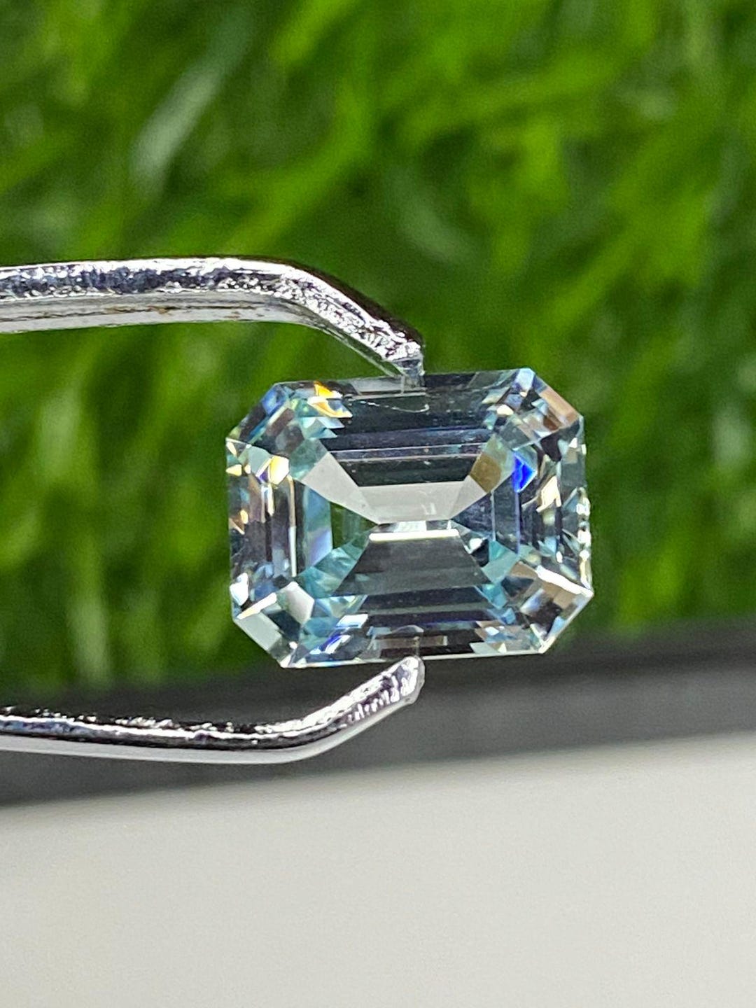 YAG - Yttrium Aluminum Garnet Neon Blue Precious Cut Stone, Lab Blue ...