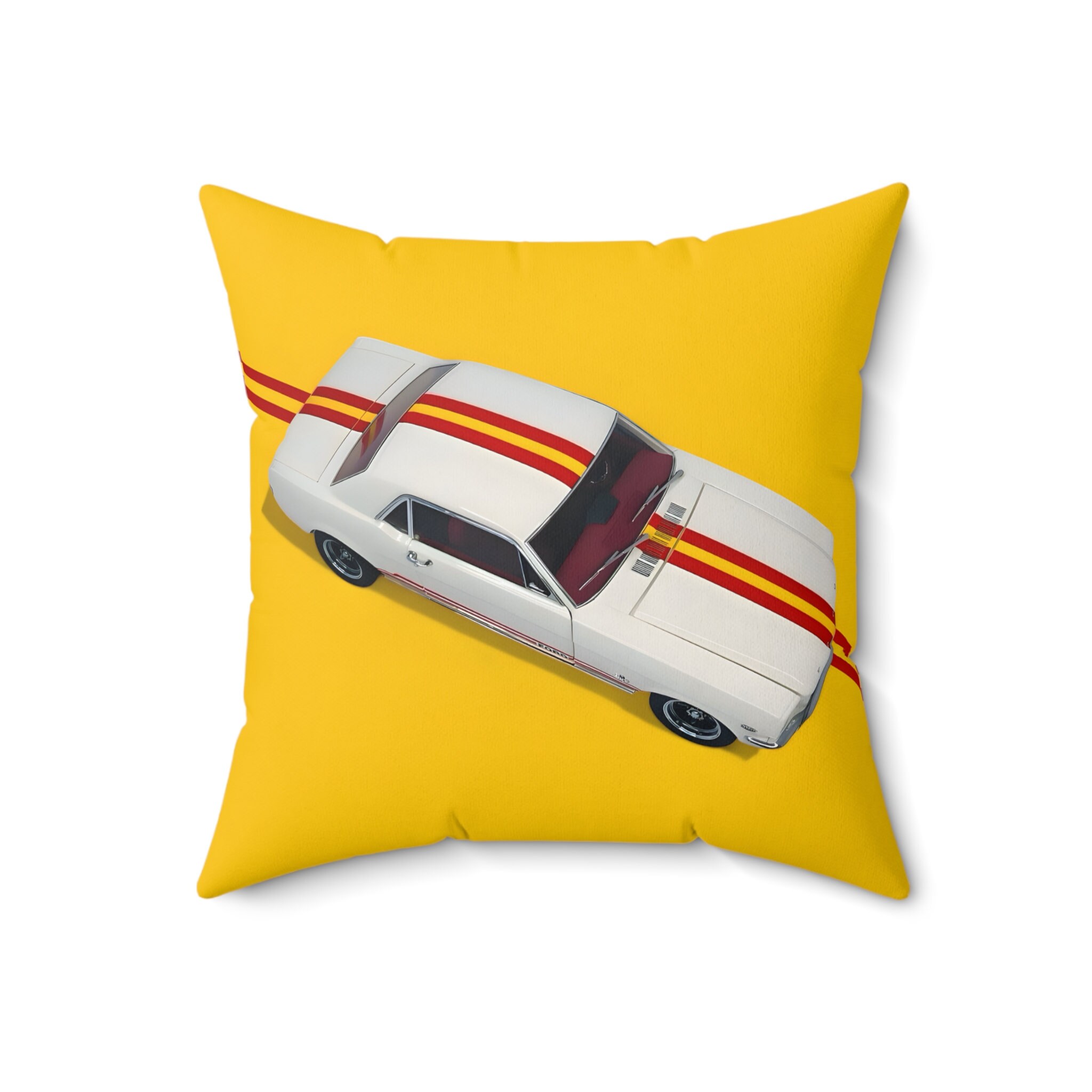 1965 Ford Mustang Square Cushion With Black Backing - Etsy