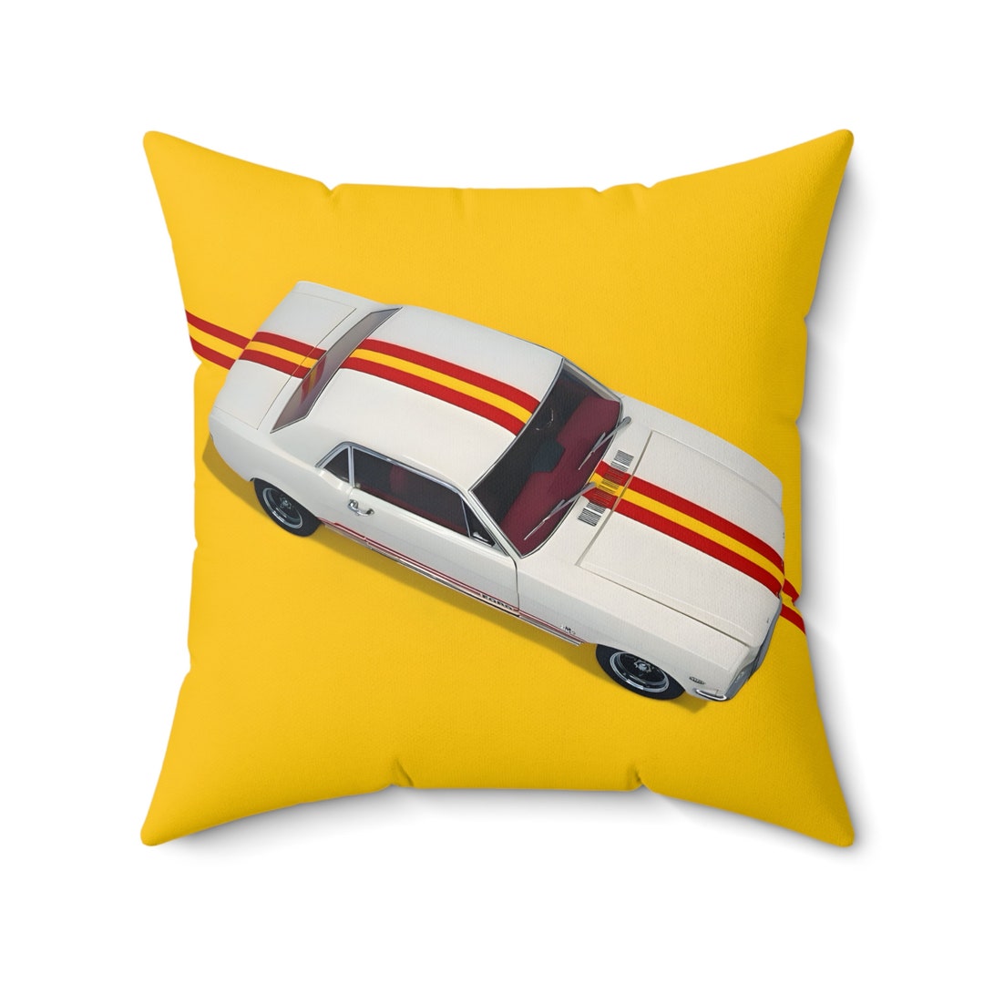 1965 Ford Mustang Square Cushion With Black Backing - Etsy