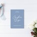 Dusty Blue Wedding Table Sign, Modern Minimalist Table Sign Template ...