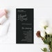 Black and White Wedding Program, Modern Minimalist Wedding Program ...