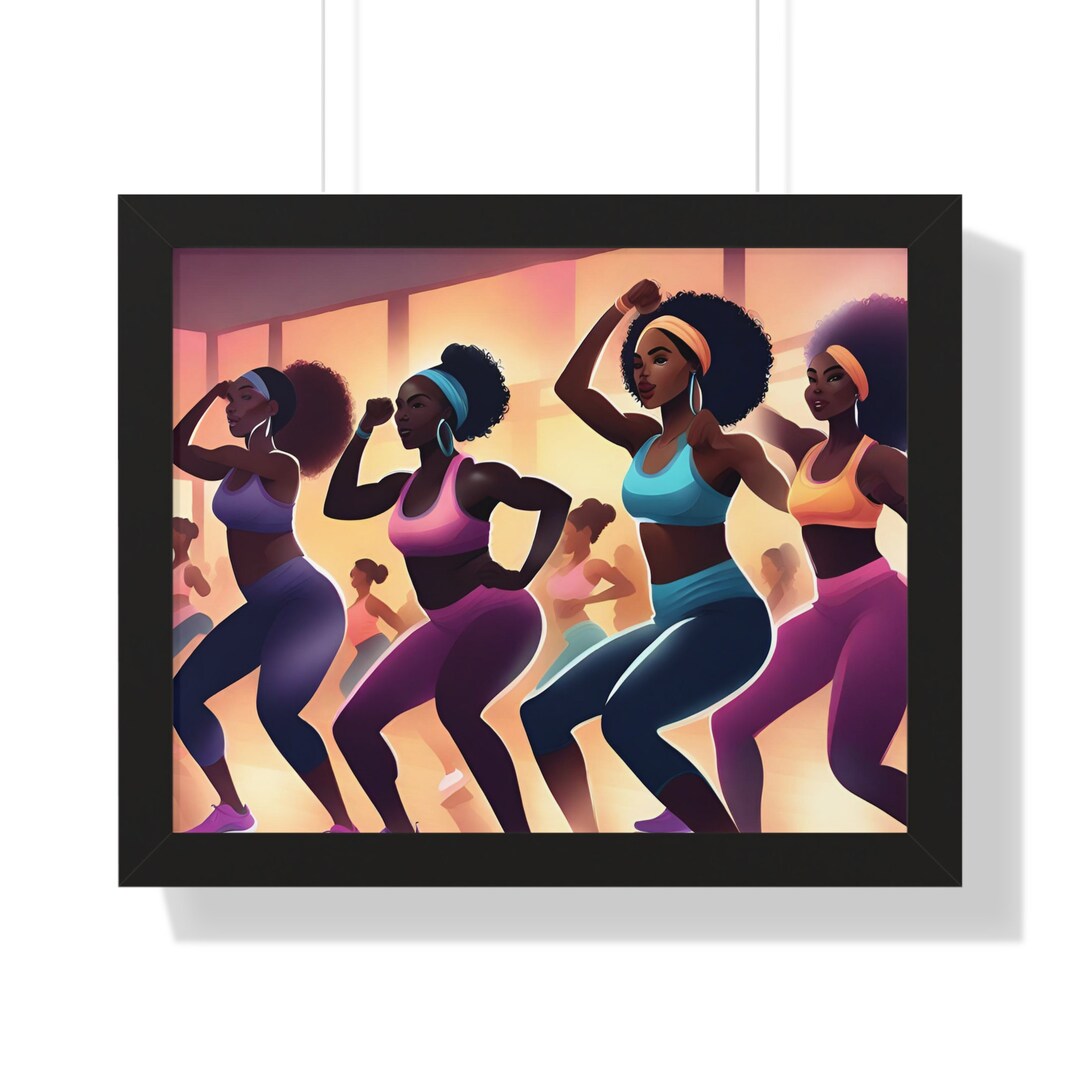 Black Fine Zumba Fitness, Art Prints Paper Frame, Black Art, Print ...