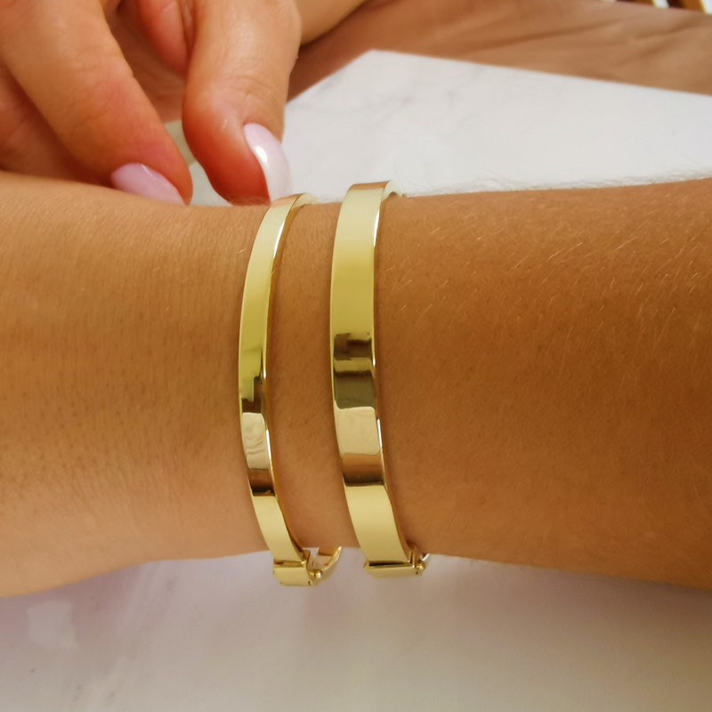 Oval Silver Tube Bangle - Etsy