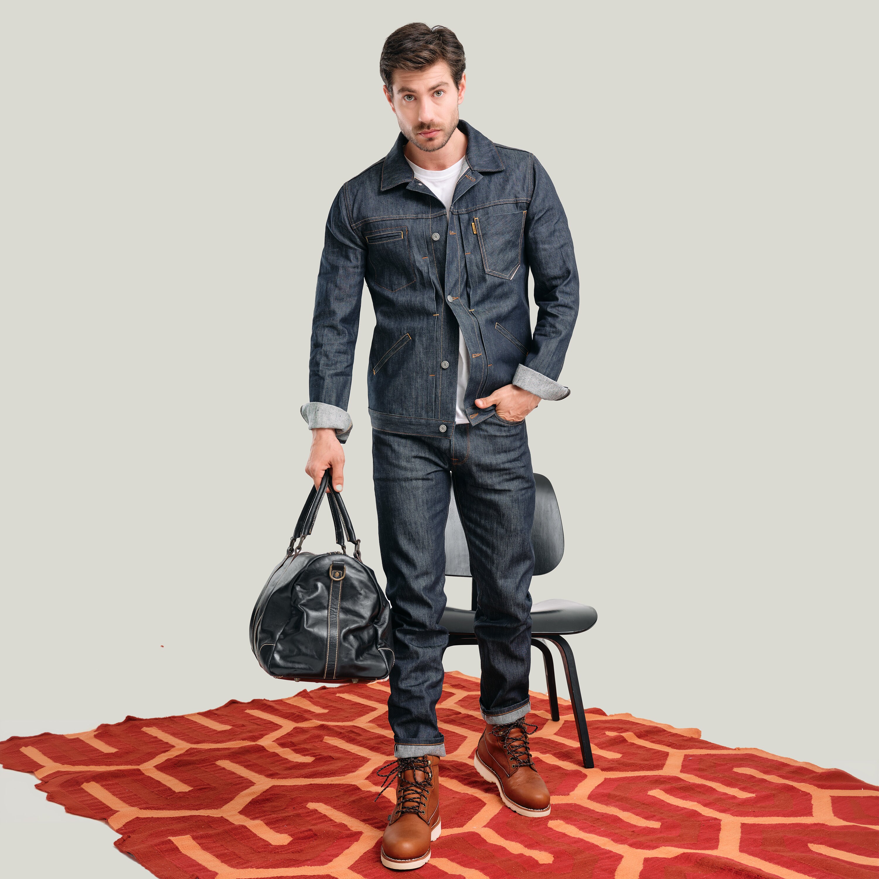 Career Builder's Raw Selvedge Denim Regular Worker Ceket, Tailor Made ...