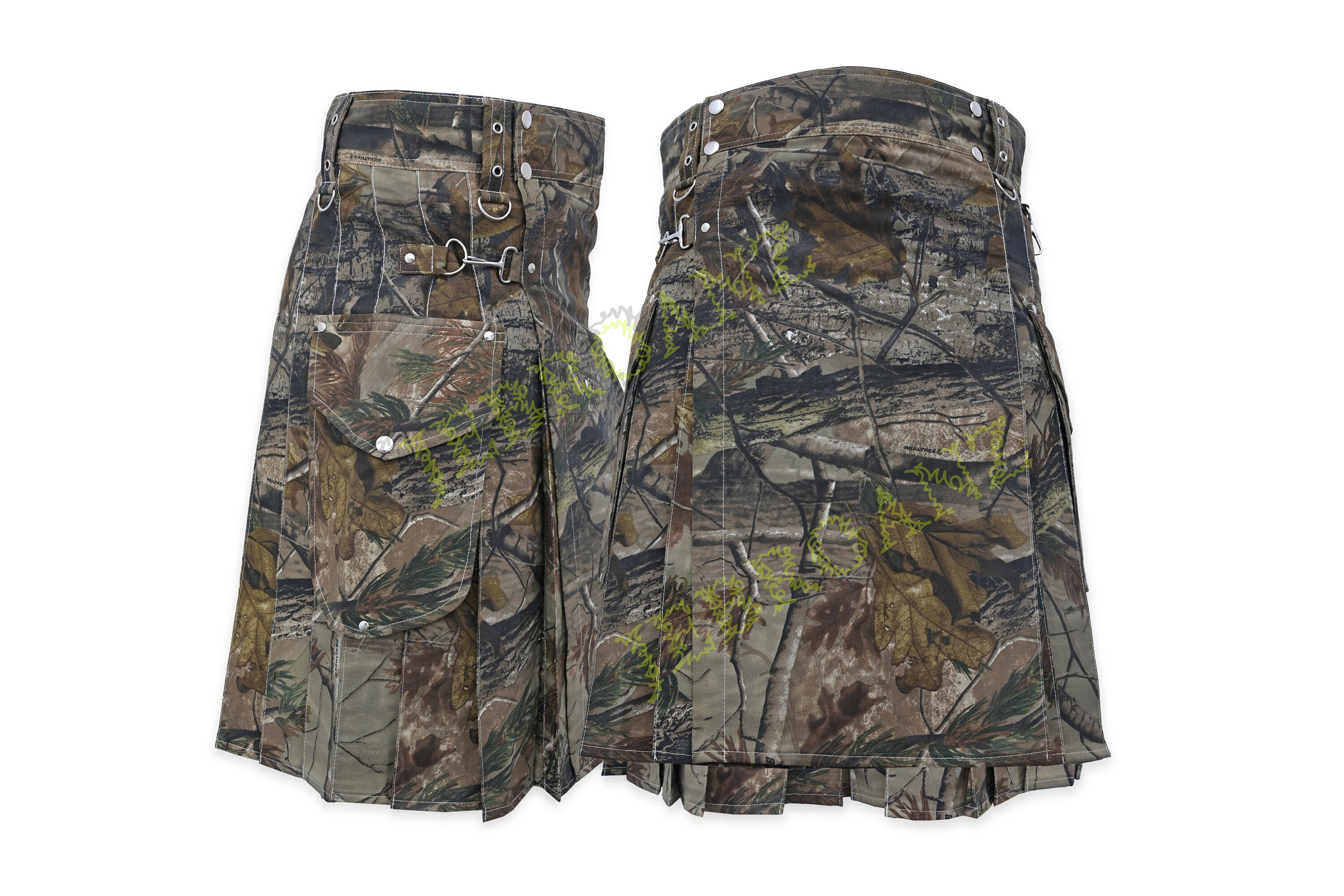 Scottish Kilts Camouflage Design Handmade Scottish Kilts for Men-hybrid Kilts Utility Kilts ...