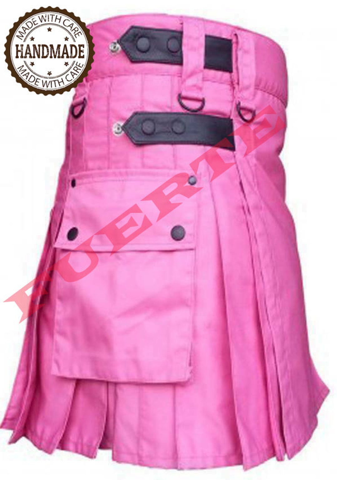 Pink Scottish Kilts handmade Kilts Scottish Kilts for Men - Etsy