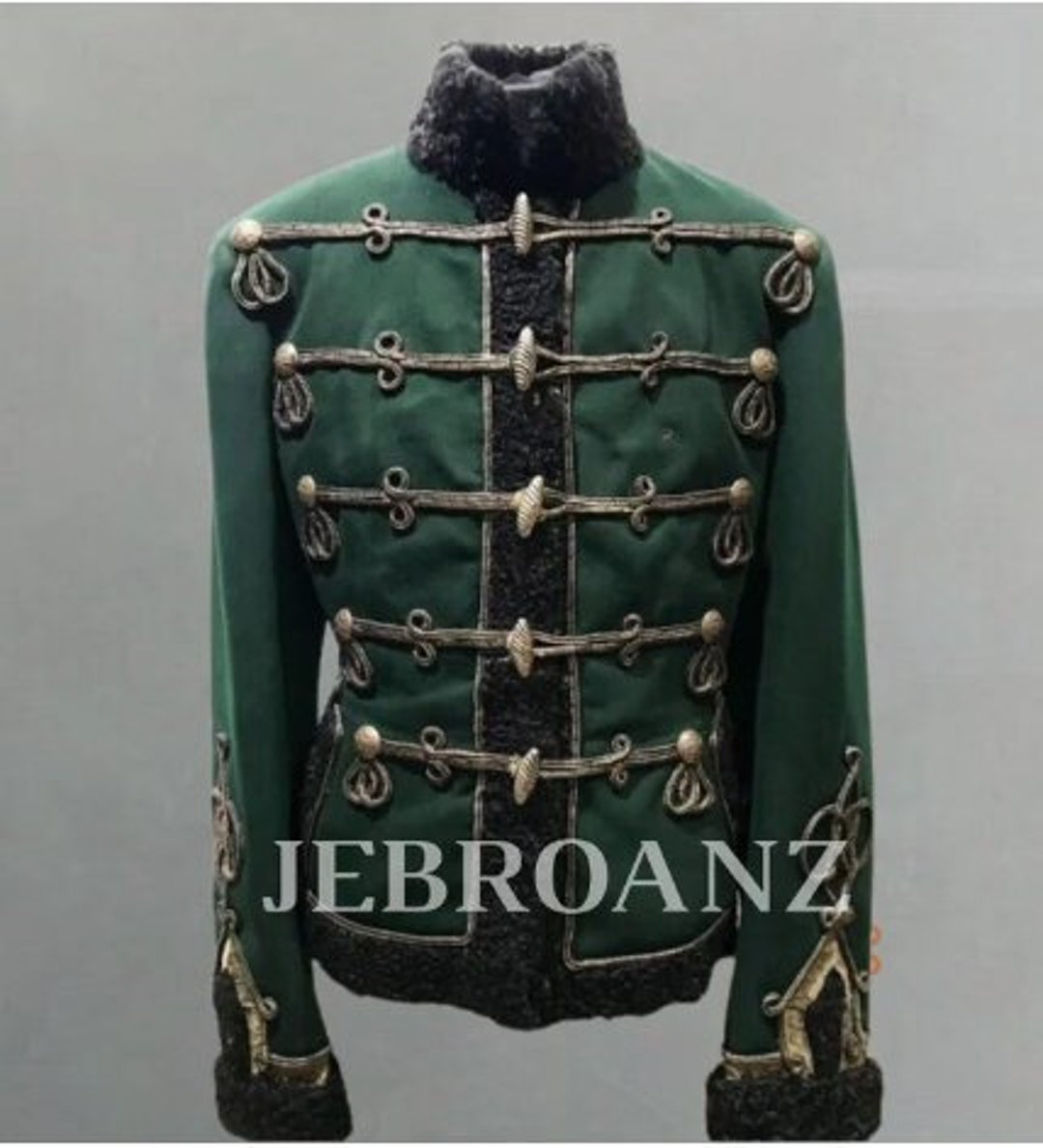 Traditional Napoleonic Men's Rifles Jacket , Military Hussar Jacket ...