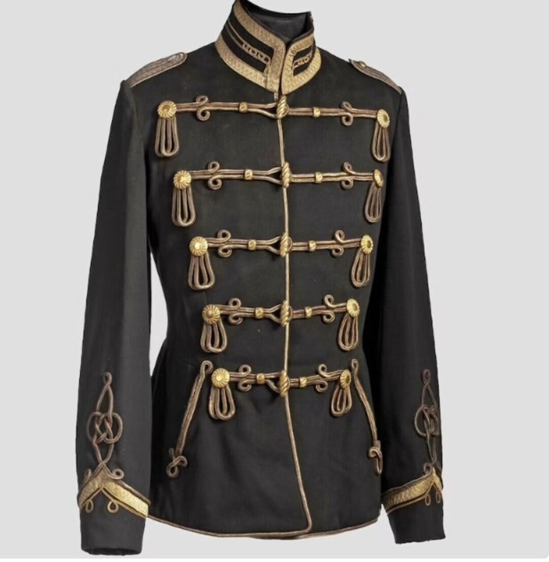 Traditional Napoleonic Men's Rifles Jacket, Military Hussar Jacket ...