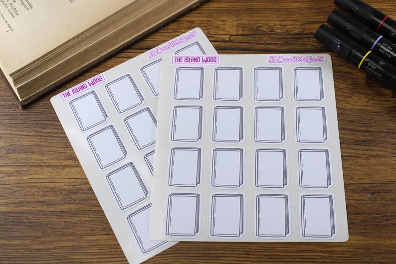 Reading Tracker Stickers | Bookshelf Stickers - Etsy