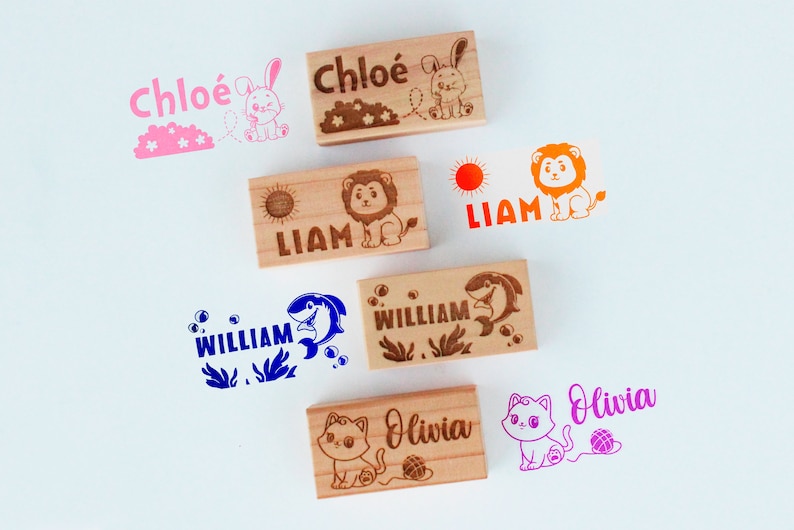 Personalized Name Stamp, Kids Name Stamp for Clothing, Name Stamp for ...