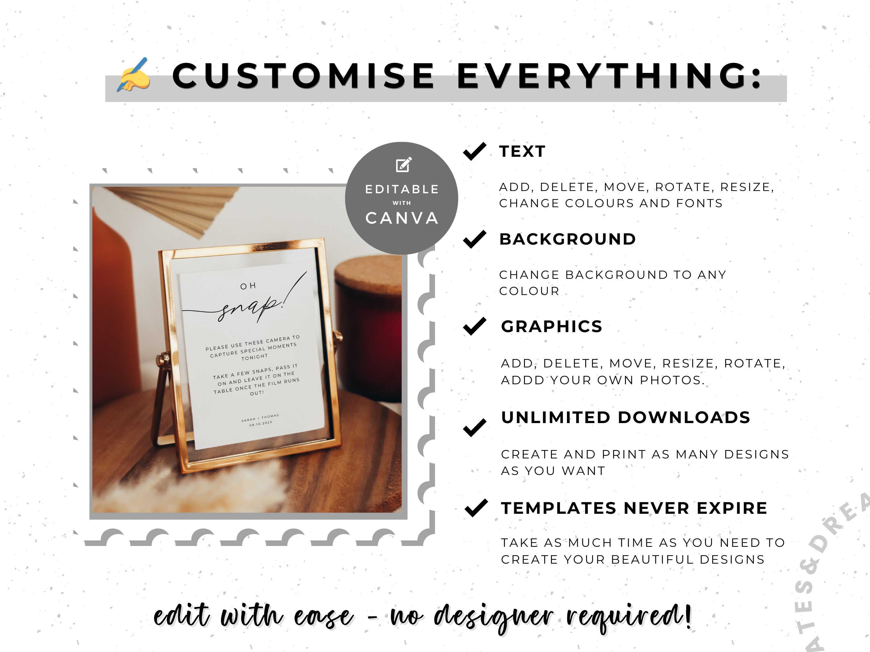 Disposable Camera Wedding Sign, Wedding Disposable Camera Sign, Photo ...