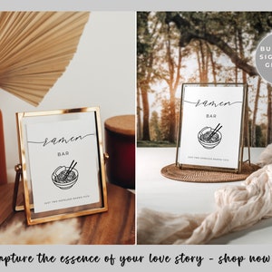 Ramen Bar Sign, Ramen Food Sign, Modern Editable Food Menu, East Asian ...