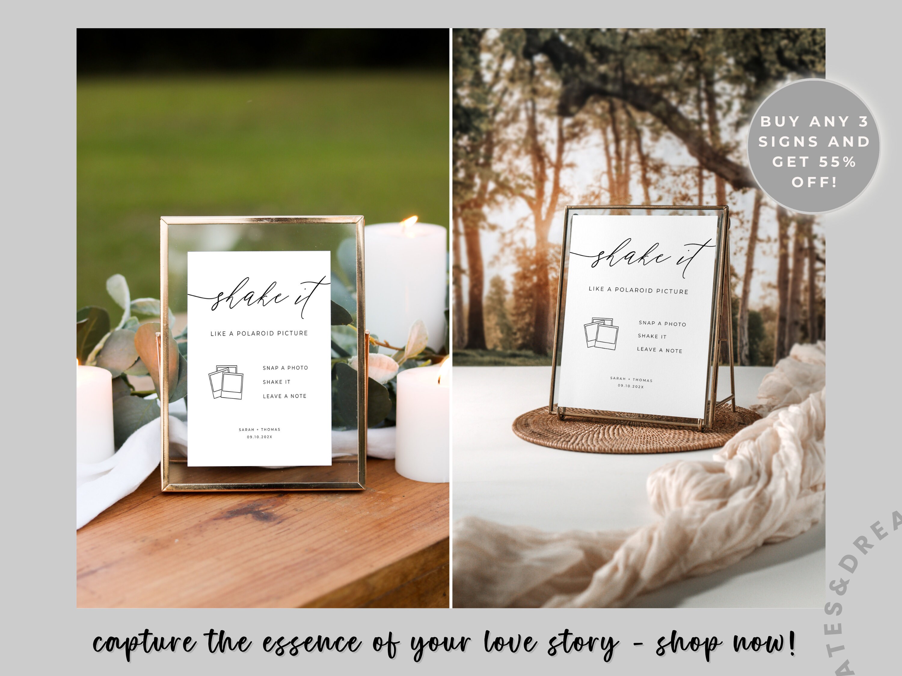 Photo Camera Sign Wedding, Photo Guestbook Sign, Wedding Photo Album ...