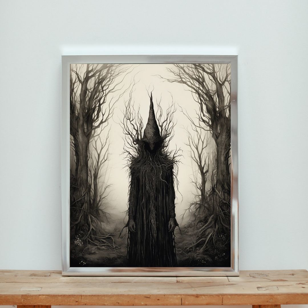 Halloween Witch Printable Wall Art, Witch Art, Witchy Gothic Wall Art ...