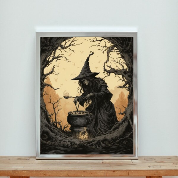 Witch Print - Etsy