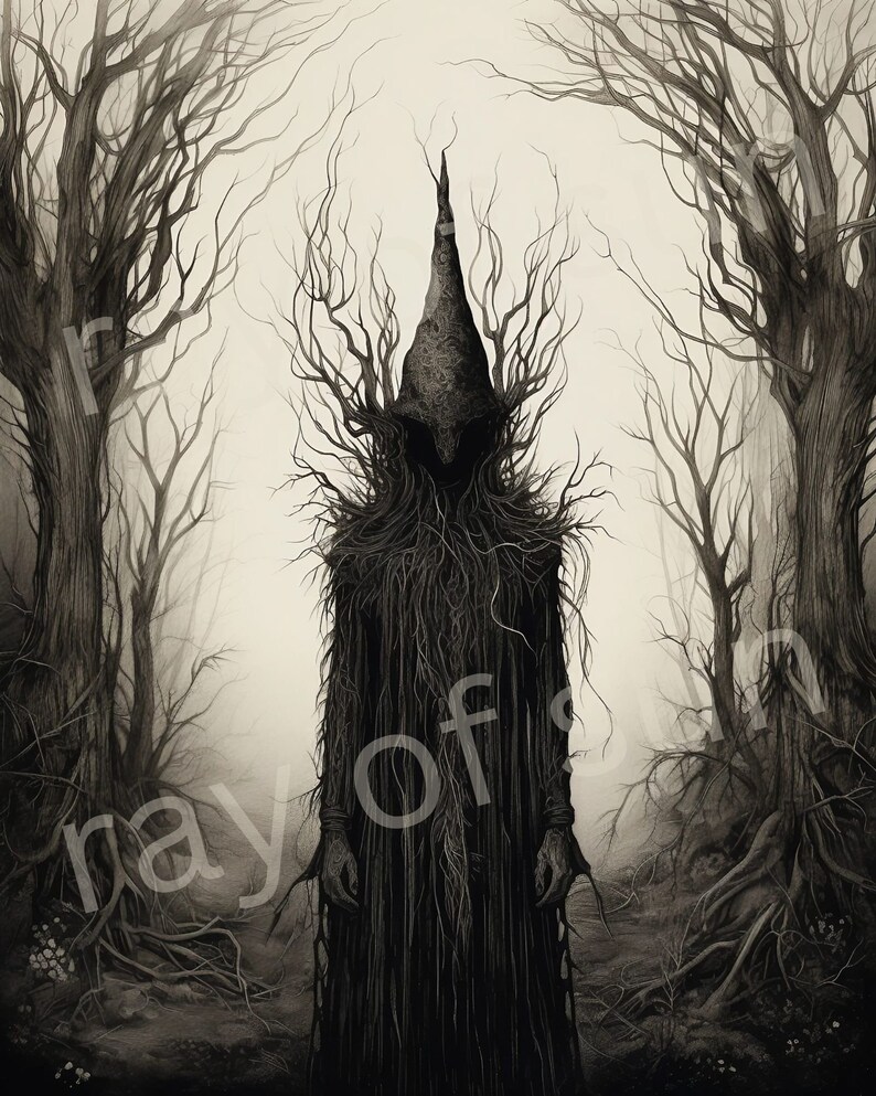 Halloween Witch Printable Wall Art, Witch Art, Witchy Gothic Wall Art ...