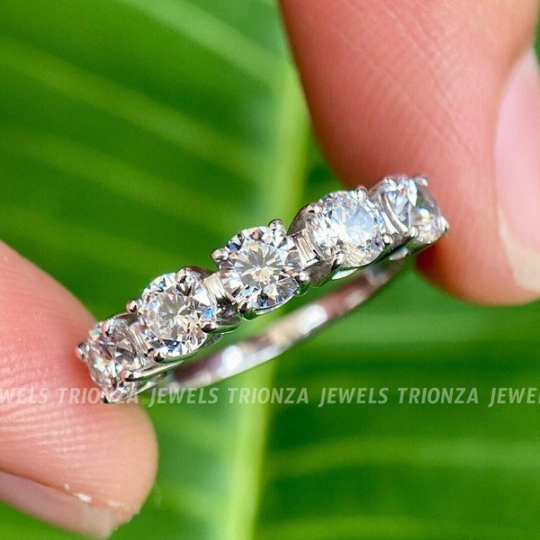 5 Diamond Ring - Etsy