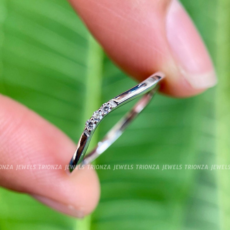 Contour Wedding Band - Etsy