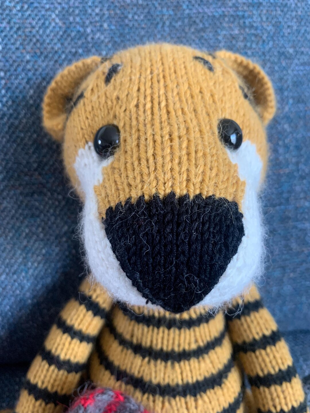 Oscar the Tiger. Hand Knitted Tiger From a Design by Polushka Bunny. - Etsy