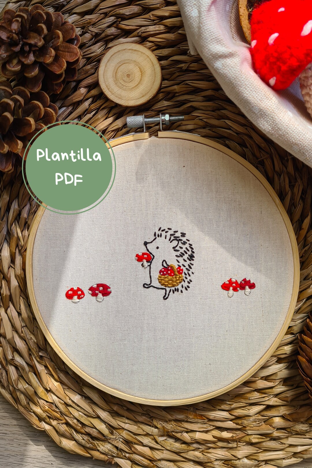 PDF Pattern in Spanish | Hand Embroidery | HEDGEHOG | Embroidery ...