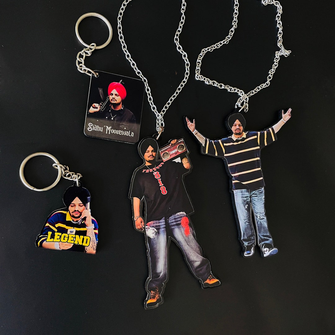 Sidhu Moosewala Car Hanging & Key Chains Combo for Fans - Etsy