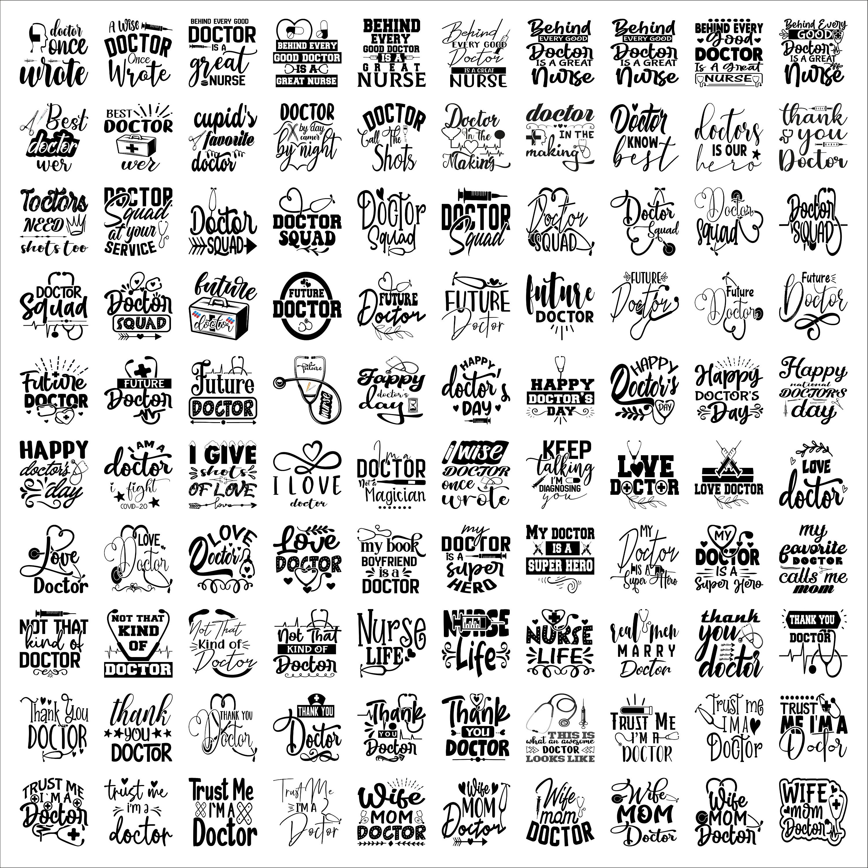 Doctor SVG Bundle, SVG Files for Cricut, Digital Download, Doctor ...