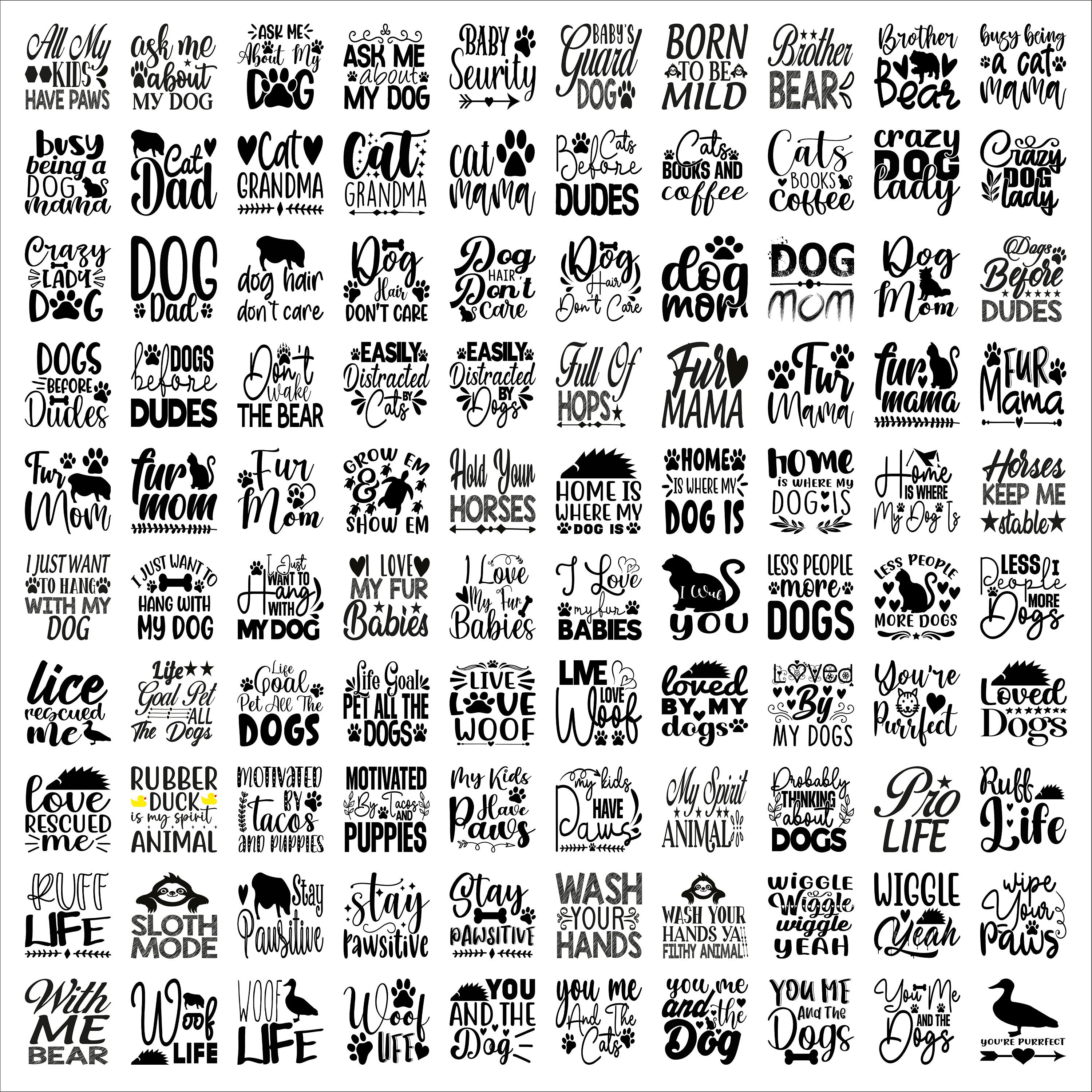 Animal SVG Bundle, SVG Files for Cricut, Digital Download, Cut File ...