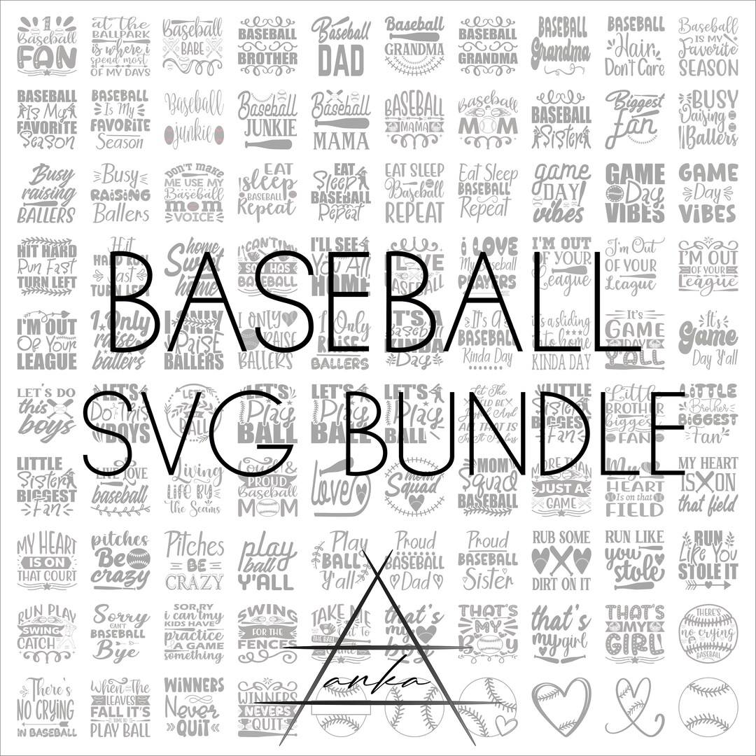 Baseball SVG Bundle SVG Files for Cricut Digital Download - Etsy