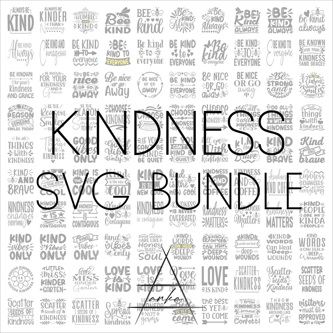 Kindness SVG Bundle Digital Download SVG Files for Cricut - Etsy