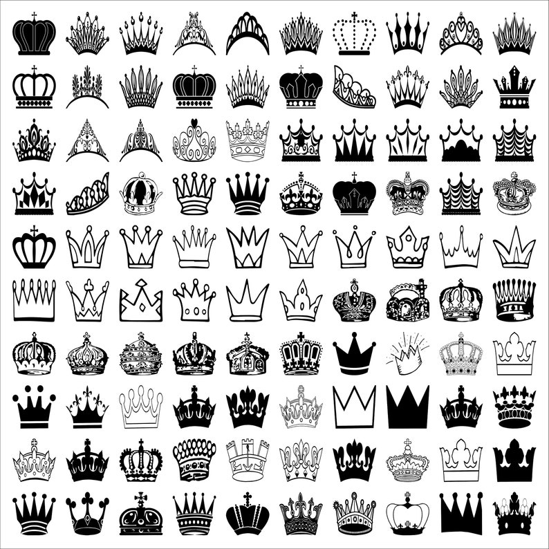 Royal Crown SVG Bundle, SVG Files for Cricut, Digital Download, Royal ...