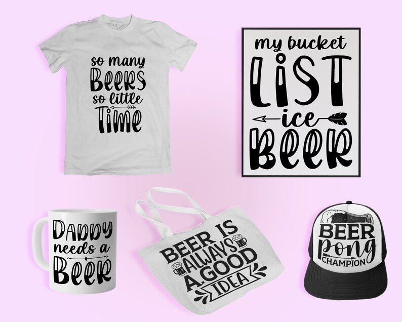Beer SVG Bundle, Beer PNG, Digital Download, SVG Files for Cricut, 100 ...
