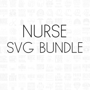 Nurse SVG Bundle Digital Download SVG Files for Cricut - Etsy
