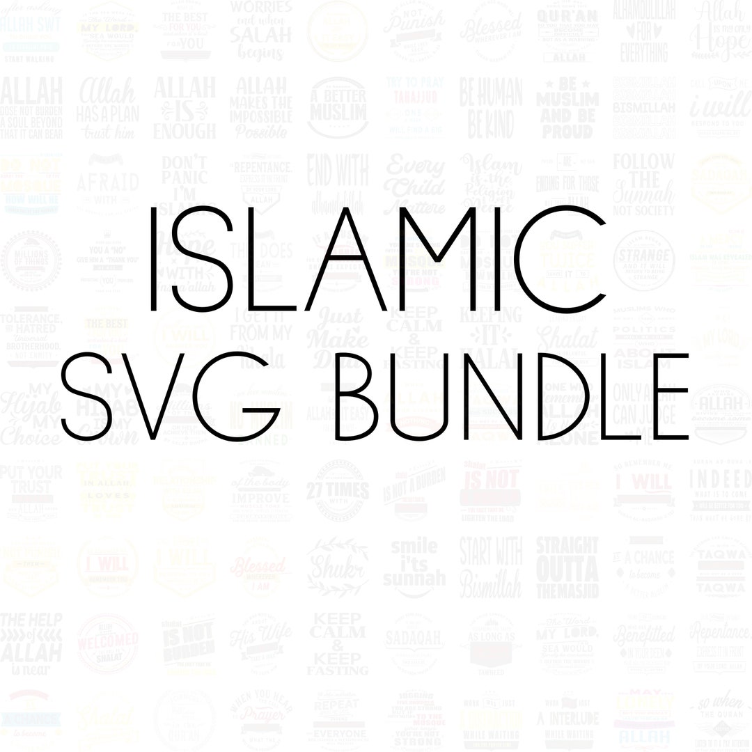 Islamic SVG Bundle SVG Files for Cricut Digital Download - Etsy UK