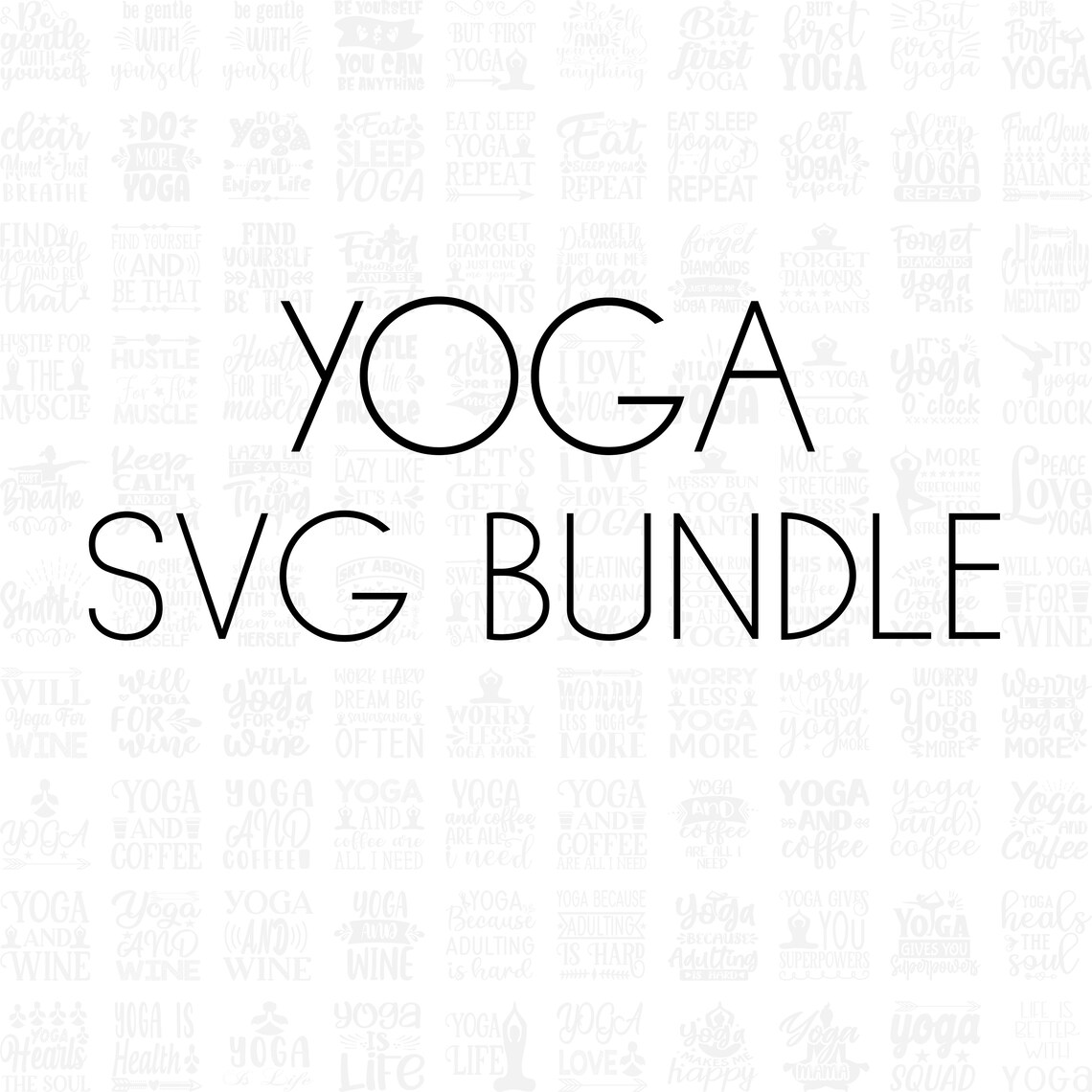 Yoga SVG Bundle SVG Files for Cricut Digital Download Yoga - Etsy