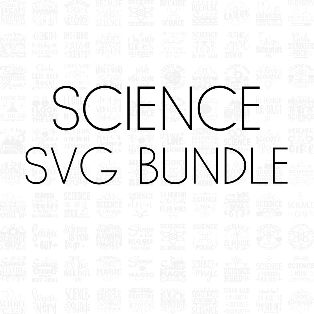 Science SVG Bundle SVG Files for Cricut Digital Download - Etsy