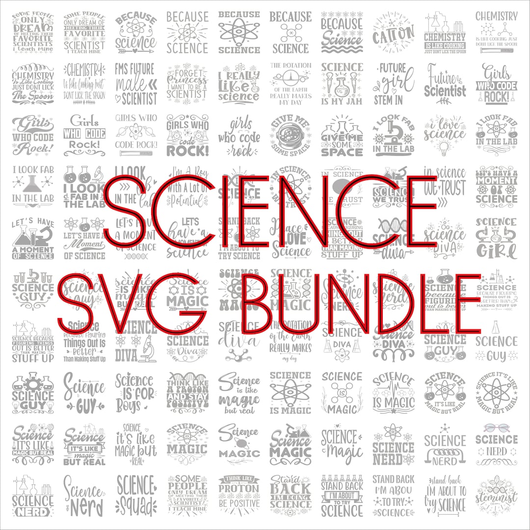 Science SVG Bundle, SVG Files for Cricut, Digital Download, Cricut ...