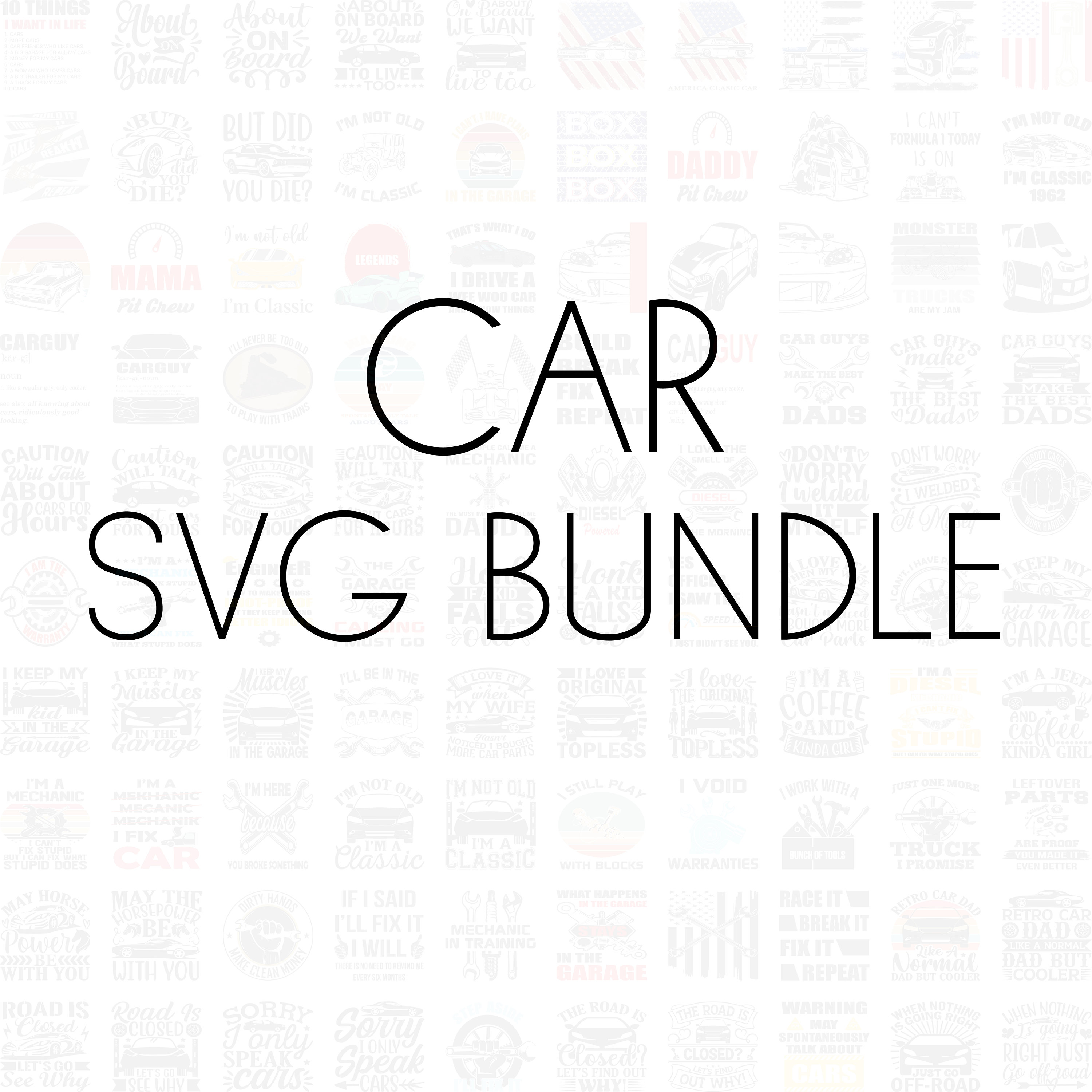 Car SVG Bundle Digital Download SVG Files for Cricut Car - Etsy UK