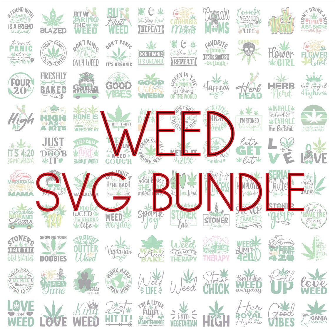 Weed SVG Bundle, Instant Download, Weed Graphics, SVG Files for Cricut, Weed PNG, Cut Files ...