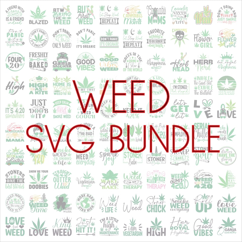 Weed Bundle Svg - Etsy