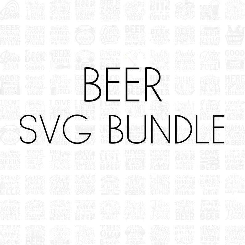 Beer SVG Bundle Beer PNG Digital Download SVG Files for - Etsy