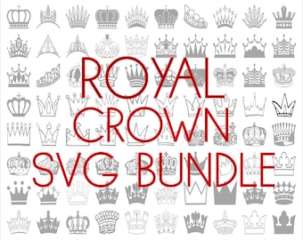 Royal Crown SVG Files King Crown Queen Crown Princess File for Cricut ...