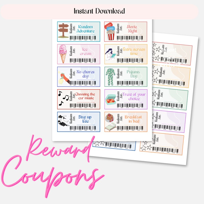 Reward Tickets - Etsy