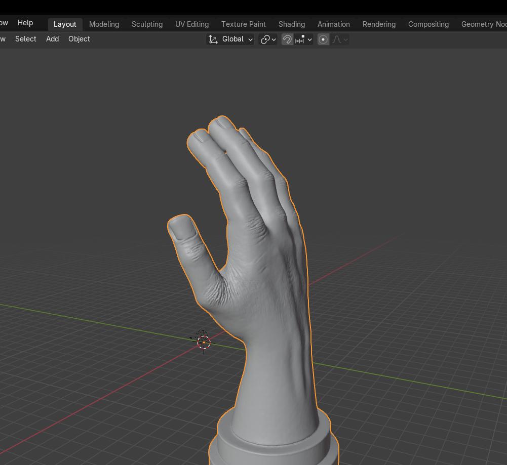 Detailed Anatomical Human Hand 3D Model Stl/3mf File | Realistic ...