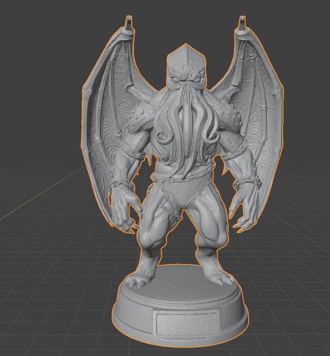 Cthulhu STL File for 3D Printing – Ancient Abyss Titan, Lovecraftian ...